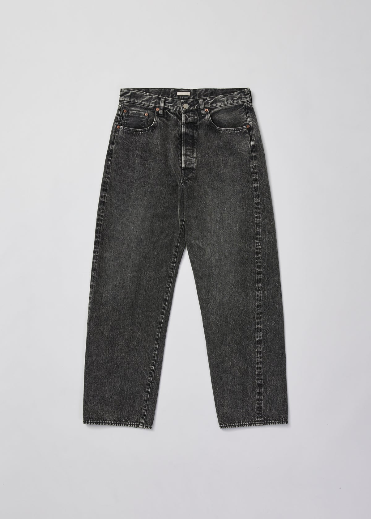 WASHED SELVEDGE BLACK DENIM 5P PANTS | ULTERIOR online store